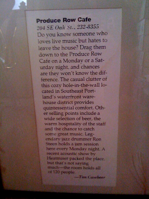 Produce Row Cafe: Rebirth of the cool – Lost Oregon